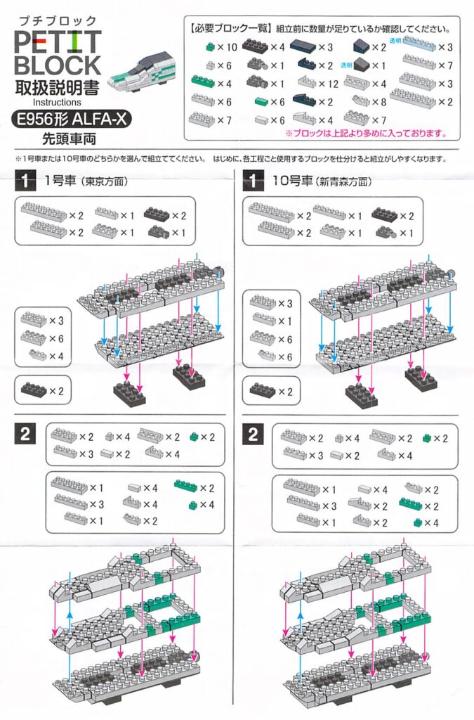DAISO（ダイソー）でプチブロック-E956形ALFA-X-を買ってみました。 | 100均のメモ